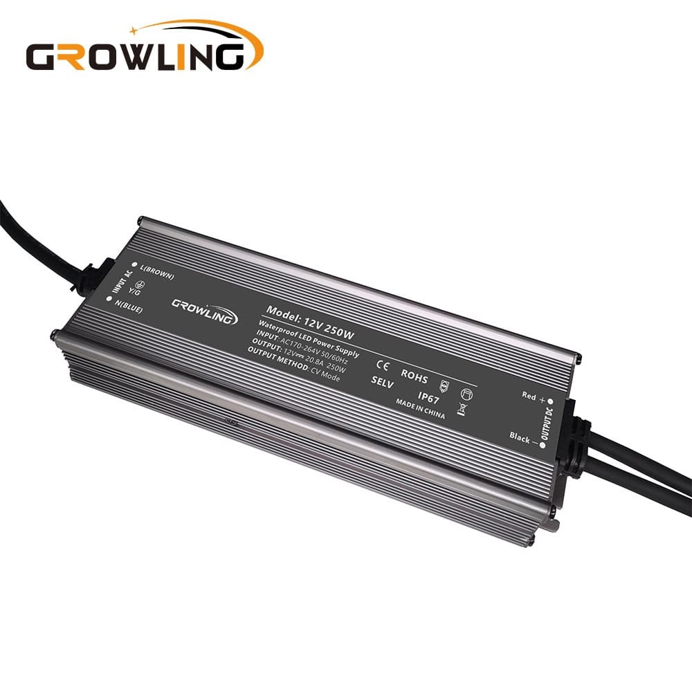 IP67 Waterproof 250W LED Driver DC 12V/24V Power Supply - Best China ...